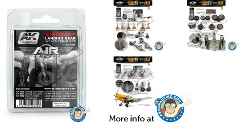 AK Interactive: Paints set - Aircraft Landing Gear Weathering Set |Air Series New 2018 - AK-2029 ...