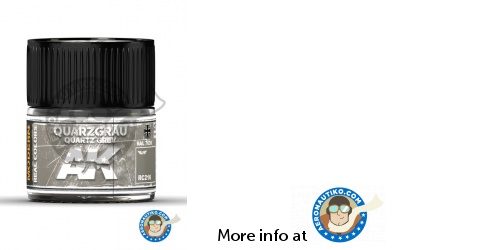 AK Interactive: Real color - Quartz Grey. Quarzgrau. Ral 7039. 10ml - for all kits (ref. RC216 ...