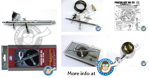 Mr Hobby: Airbrush - Mr. Procon Boy Platinum 0.3 mm (ref. PS-289) | Paints and Tools ...
