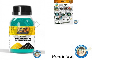 AK Interactive: Thinner - Photoetched burnishing. - 100 mL jar. (ref ...