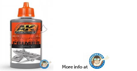 AK Interactive: Primer - Primer Grey. 60mL - 60ml jar - for all kits ...