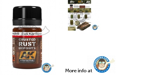 AK Interactive: Paint - Dark Rust Deposits - 35ml jar - for all kits ...