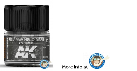 AK Interactive: Real color - US ARMY Helo Drab FS 34031 - for all kits ...