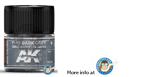 AK Interactive: Real color - Dark grey FS 36176. - 10ml jar - for all F ...