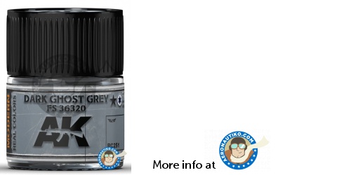 AK Interactive: Real color - Dark Ghost Grey color FS 36320 - 10ml jar ...