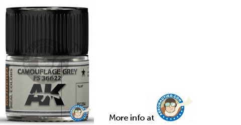 AK Interactive: Real color - Camouflage Grey color FS 36622 - 10ml jar ...