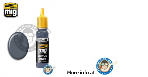 AMMO of Mig Jimenez: Acrylic paint - FS 35164 INTERMEDIATE BLUE (ANA ...