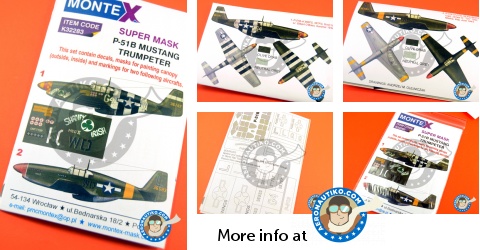 Montex Mask: Masks 1/32 scale - North American P-51 Mustang B - Summer ...