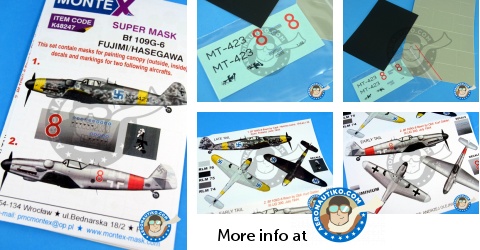 Montex Mask: Masks 1/48 scale - Messerschmitt Bf 109 G-6 - Finnish Air ...