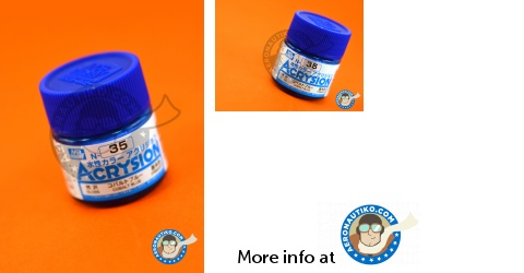 Mr Hobby: Acrysion Color paint - Cobalt blue (ref. N-035) | Paints and ...