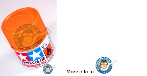 Tamiya: Acrylic paint - Orange X-6 - for all kits (ref. TAM81506 ...